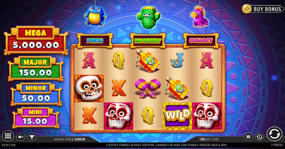 3 Pinatas Slot Review, Bonuses & Free Play (95% RTP)