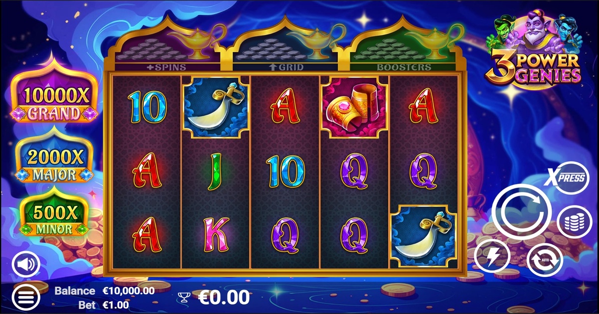 3 Power Genies Slot Review, Bonuses & Free Play (96.02% RTP)