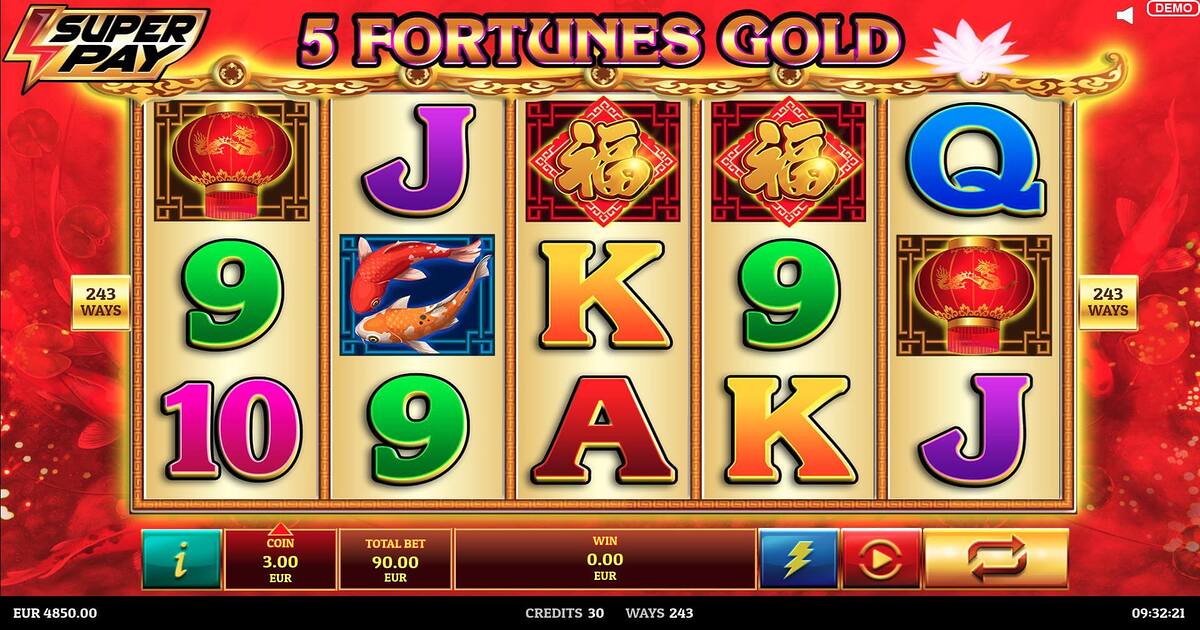Avis, Bonus et Jeu Gratuit de la Machine à Sous 5 Fortunes Gold