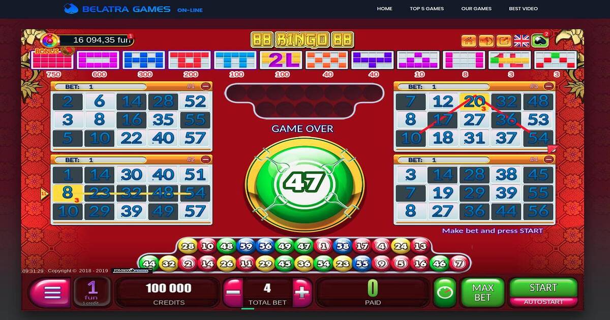 88 Bingo 88 Demo - Reseña y Juego Gratis (94% RTP)
