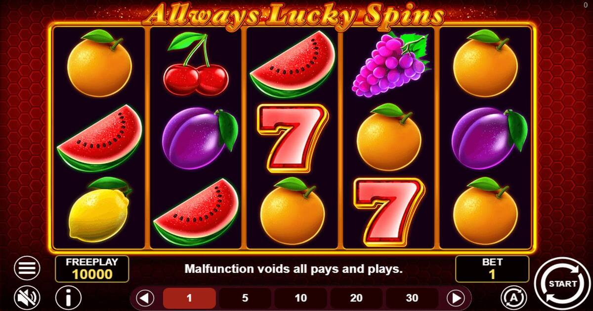 Allways Lucky Spins Slot Bewertung, Demo & Boni (97.6% RTP)