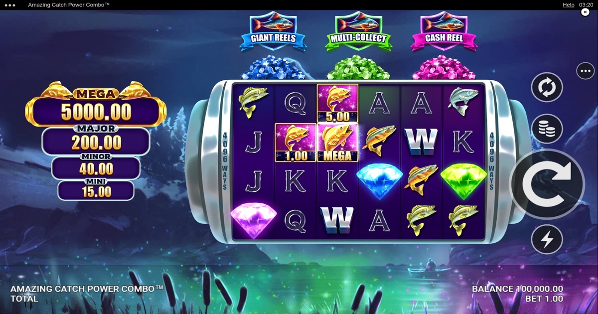 Amazing Catch Power Combo Slot Review, Bonuses & Free Play (96% RTP)