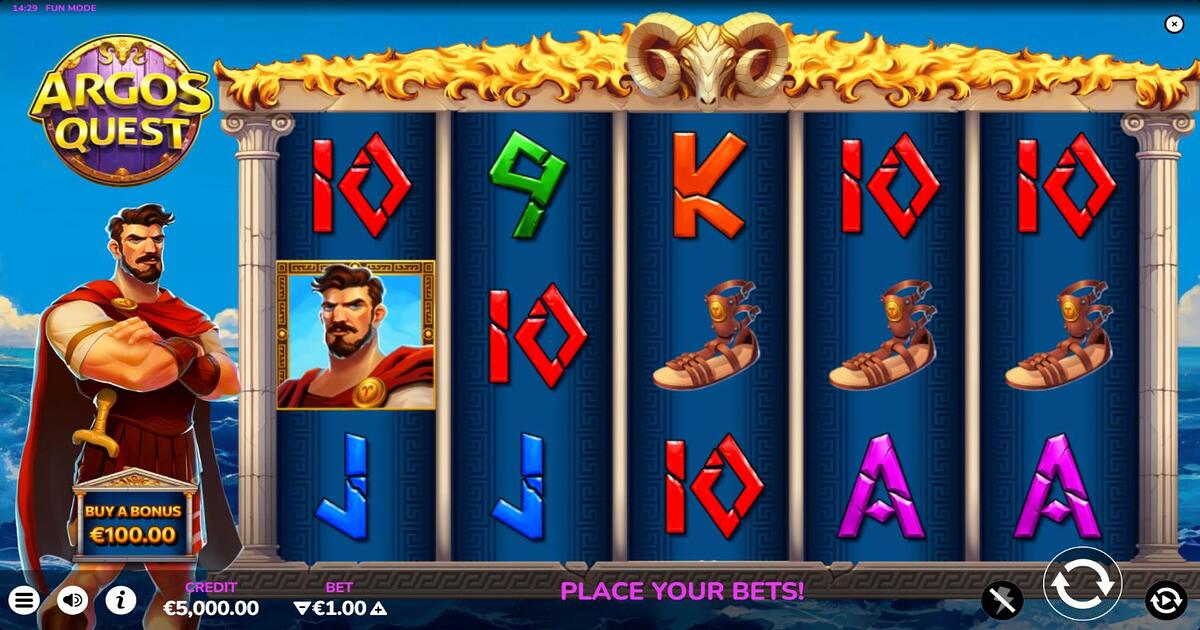 Argos Quest Slot Review, Bonuses & Free Play (95.51% RTP)