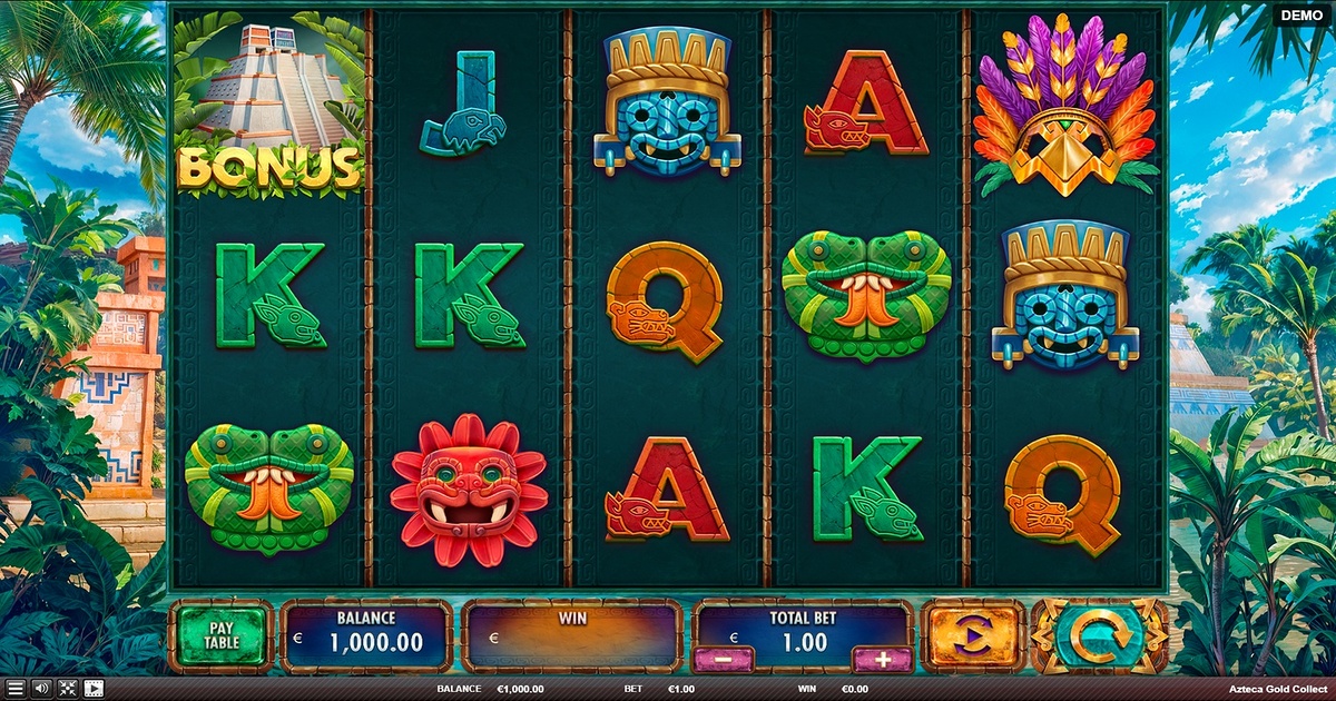 Azteca Gold Collect Slot Bewertung, Demo & Boni (95.3% RTP)