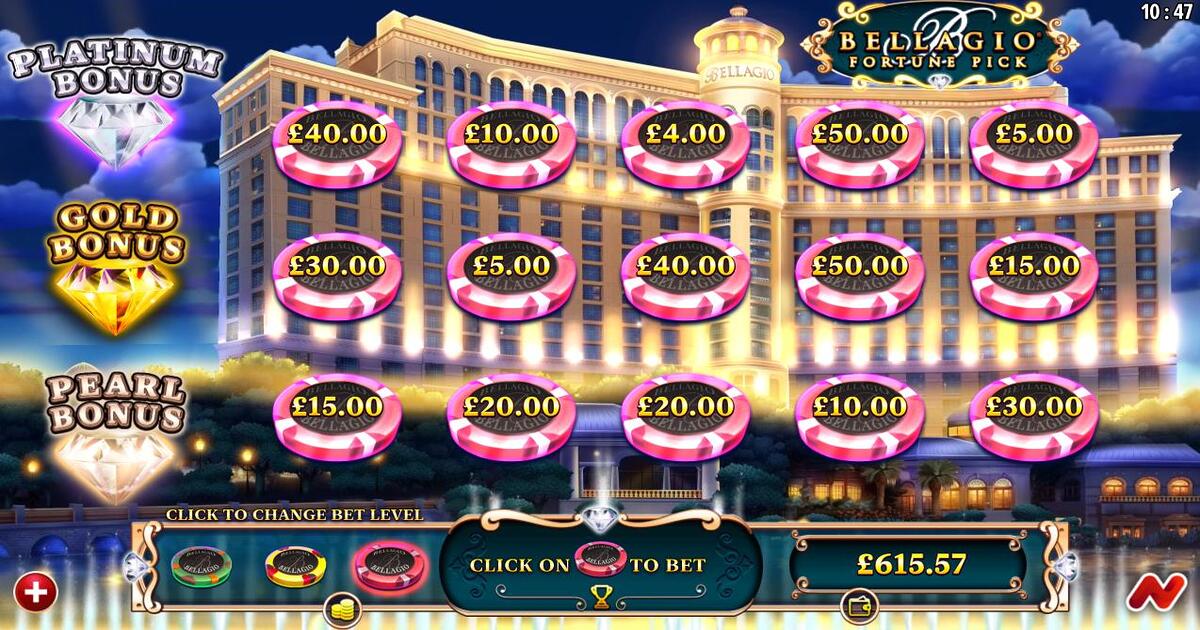 Bellagio Fortune Pick Review, Bonuses & Free Play (94.17% RTP)