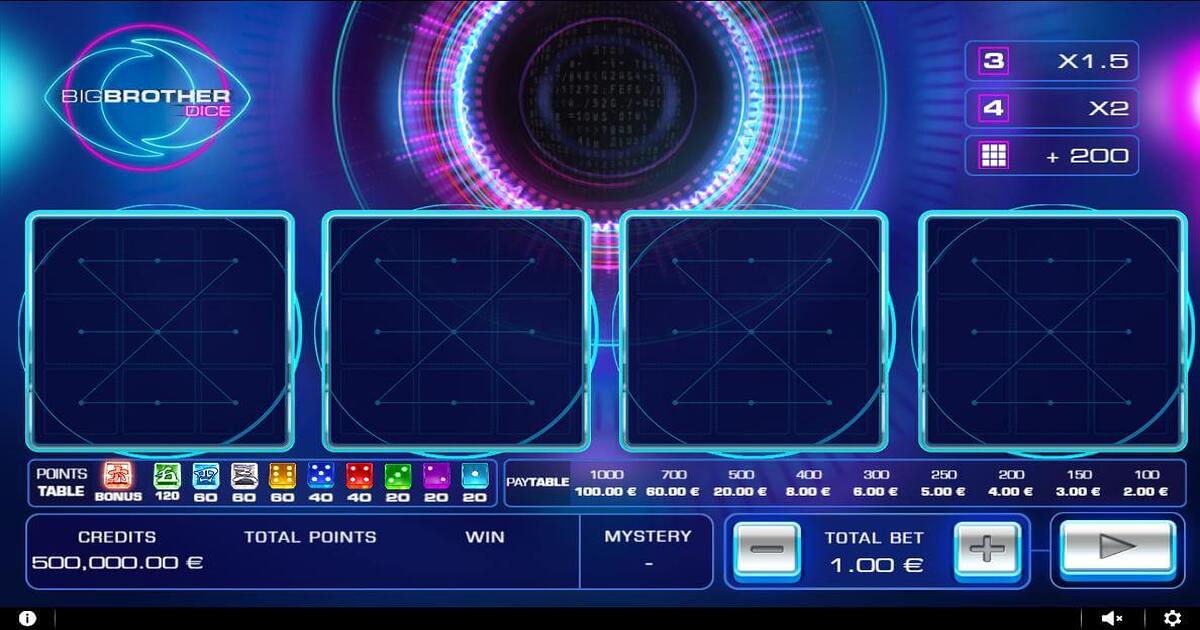 Avis, Bonus et Jeu Gratuit de la Machine à Sous Big Brother Dice