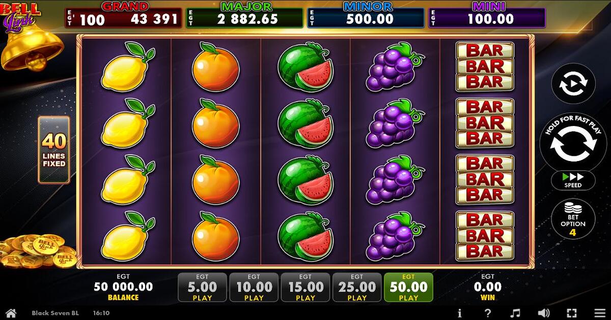 Black Seven Bell Link Slot Review, Bonuses & Free Play (96.5% RTP)