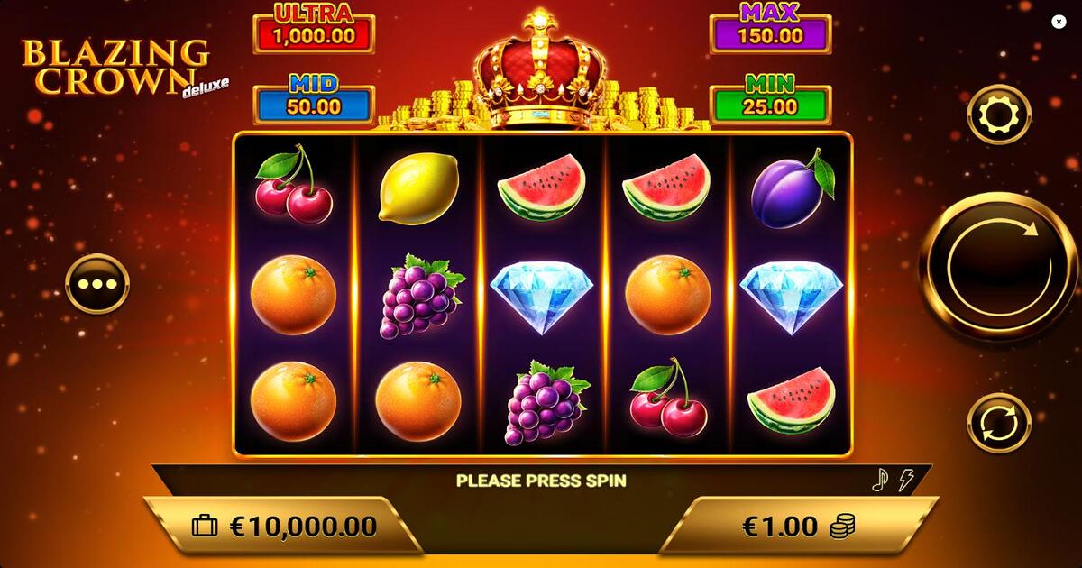 Blazing Crown Deluxe Slot Review, Bonuses & Free Play
