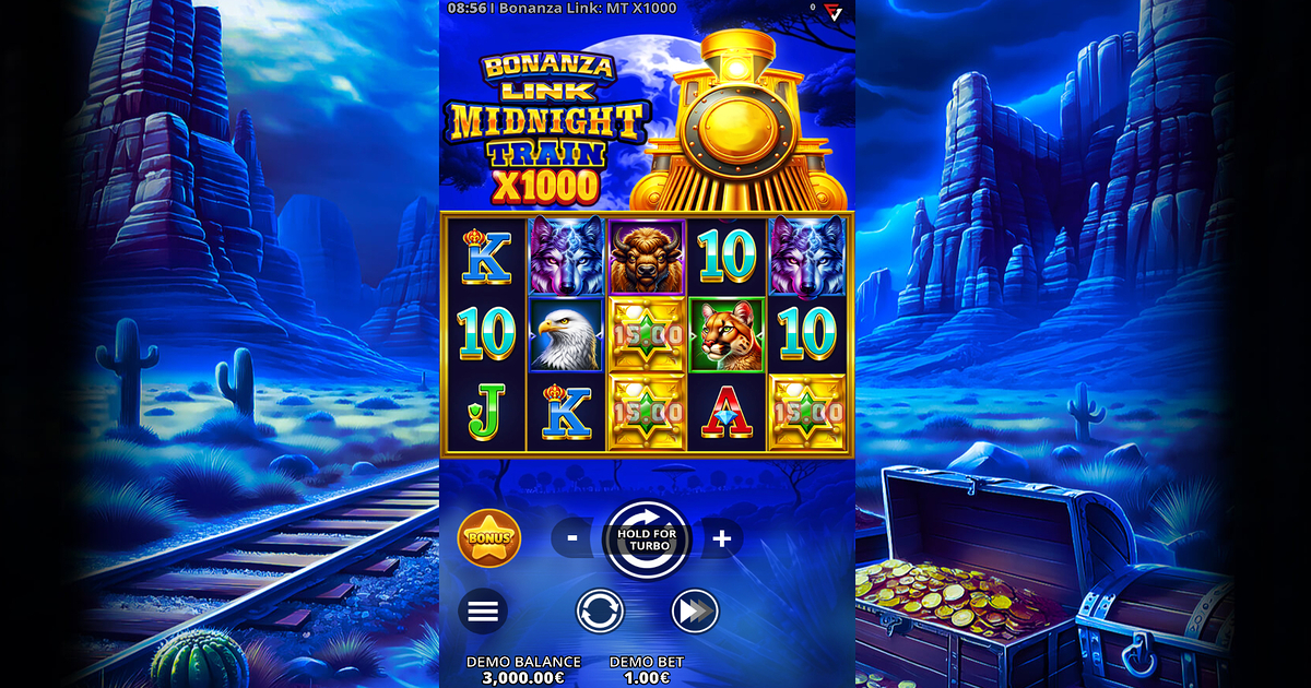 Bonanza Link Midnight Train x1000 Slot Bewertung, Demo & Boni (97.1% RTP)