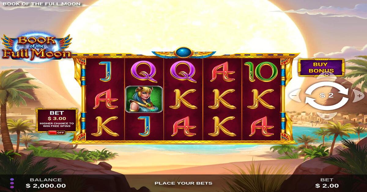 Book of the Full Moon Slot Review, Bonuses & Free Play (96.05% RTP)
