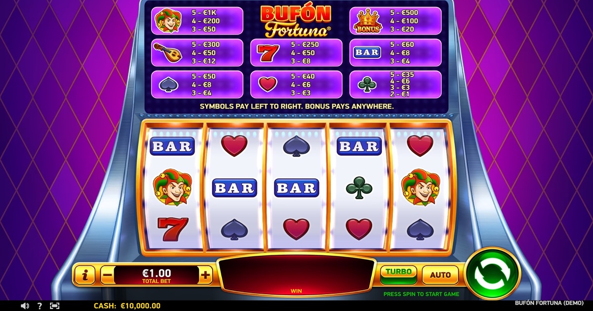 Bufon Fortuna Slot Review, Bonuses & Free Play (96.37% RTP)