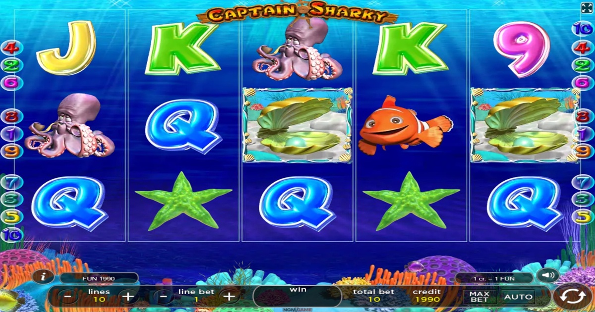 Captain Sharky Slot Review, Bonuses & Free Play (96% RTP)