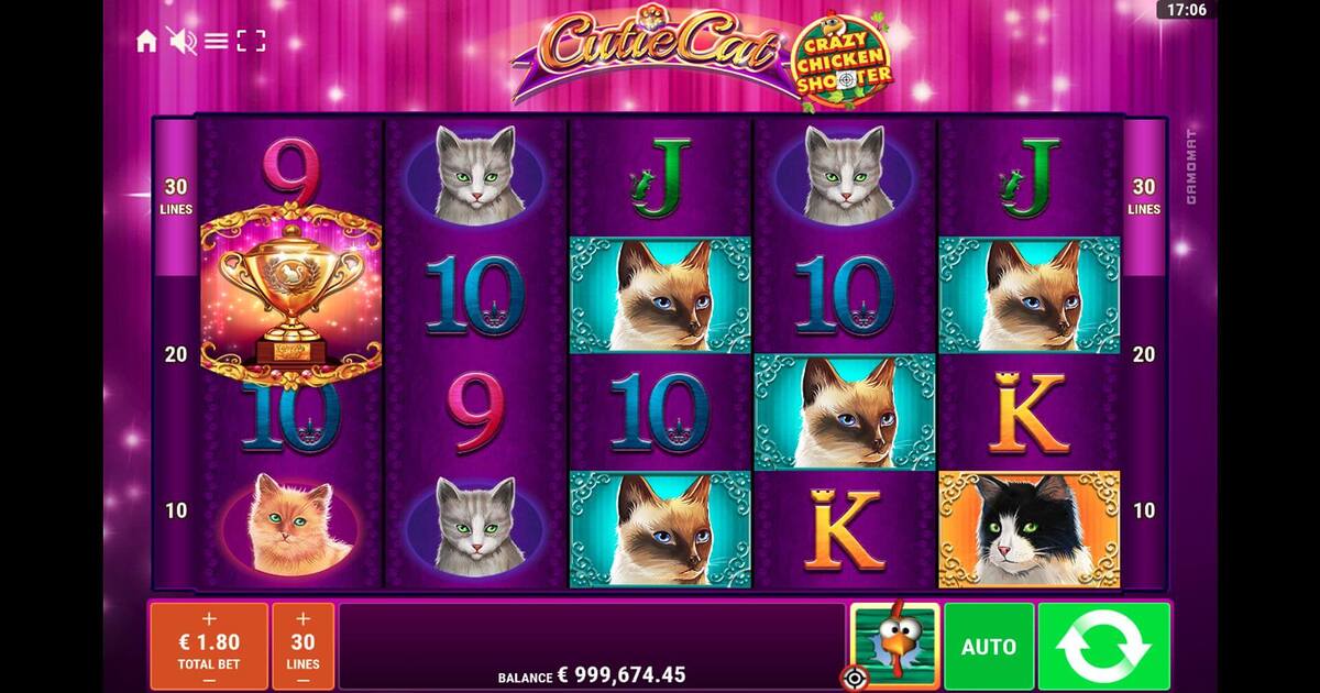Cutie Cat Crazy Chicken Shooter Slot Bewertung, Demo & Boni (96.09% RTP)