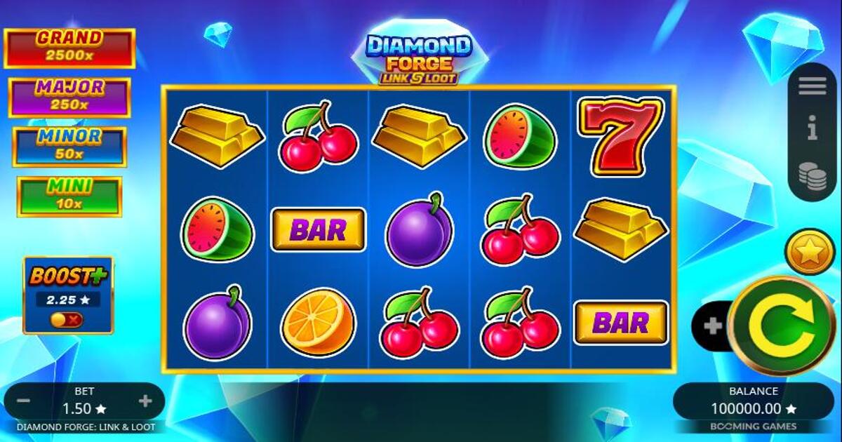 Diamond Forge Link and Loot Demo - Reseña y Juego Gratis (96% RTP)