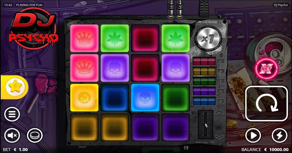 Dj Psycho Slot Bewertung, Demo & Boni (96.33% RTP)