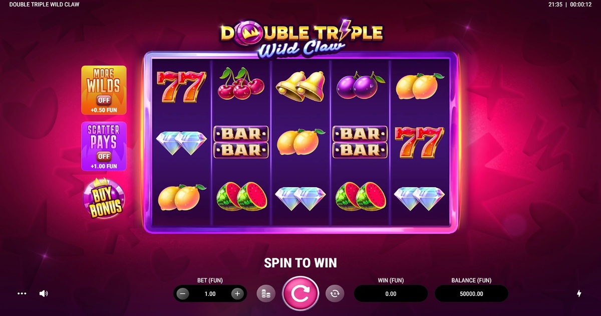 Double Triple Wild Claw Slot Review, Bonuses & Free Play (95.05% RTP)