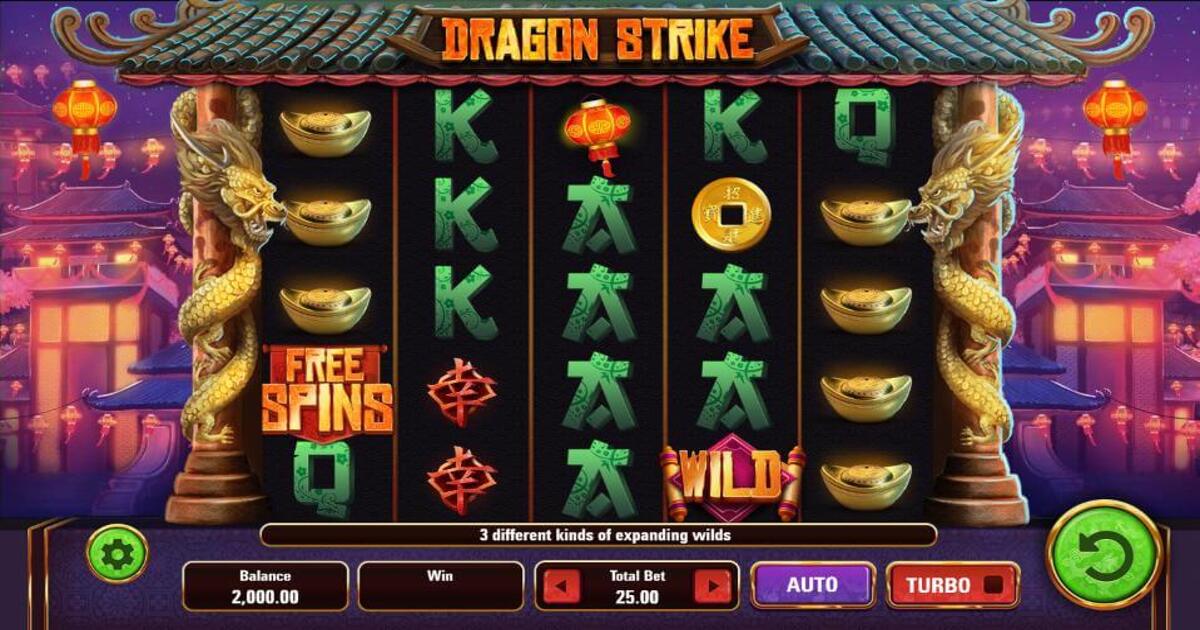 Dragon Strike Slot Review, Bonuses & Free Play (95.11% RTP)