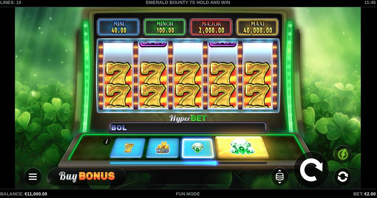 Emerald Bounty 7s Hold and Win Slot Review, Bonuses & Free Play (95.38% ...