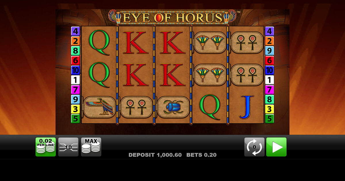 Eye of Horus Slot Bewertung, Demo & Boni (96.31% RTP)