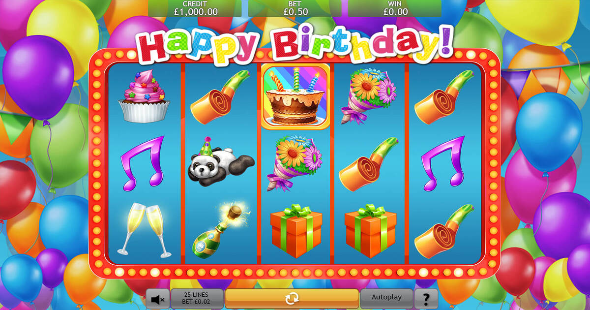 Eyecon Happy Birthday Slot Bewertung, Demo & Boni (95.4% RTP)