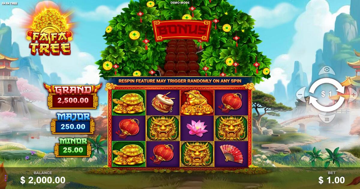 Fa Fa Tree Slot Review, Bonuses & Free Play (93.96% RTP)