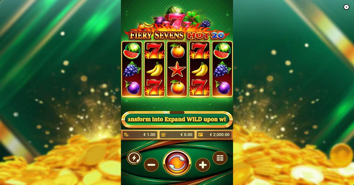 Fiery Sevens Hot 20 Slot Bewertung, Demo & Boni (97.04% RTP)