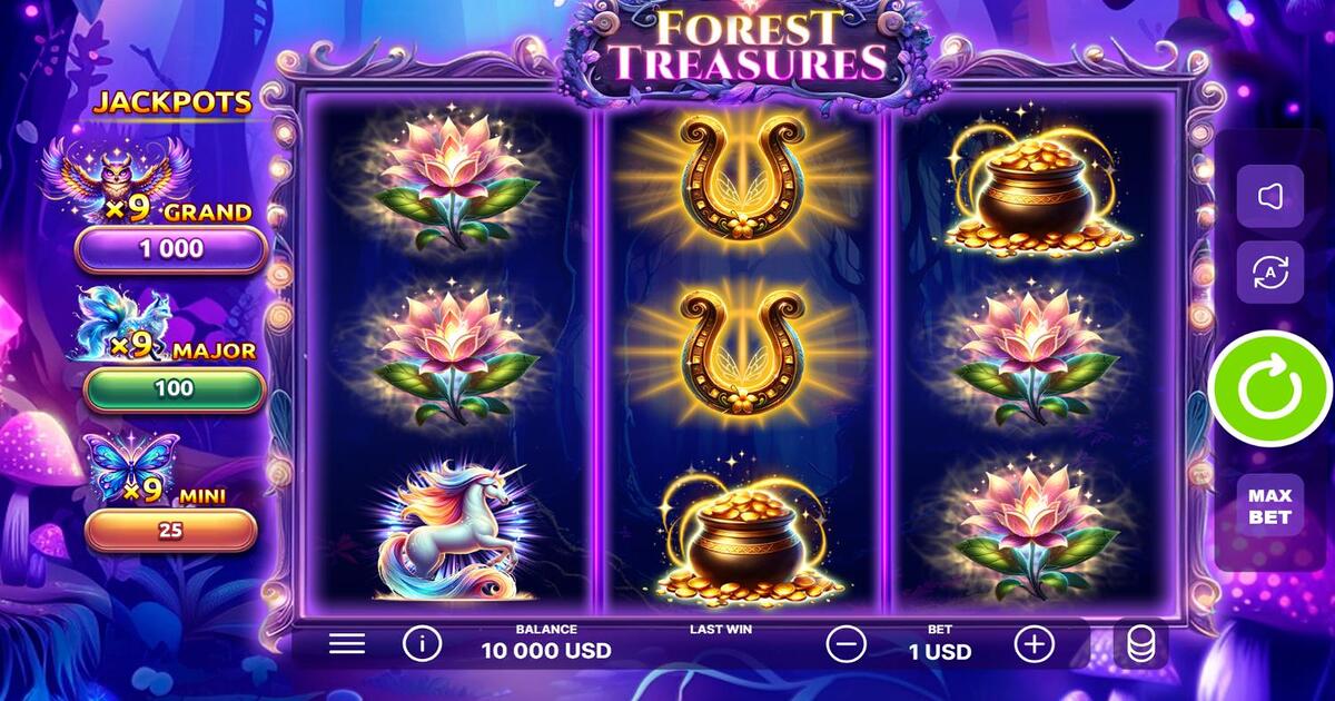 Forest Treasures Slot Review, Bonuses & Free Play (95.16% RTP)