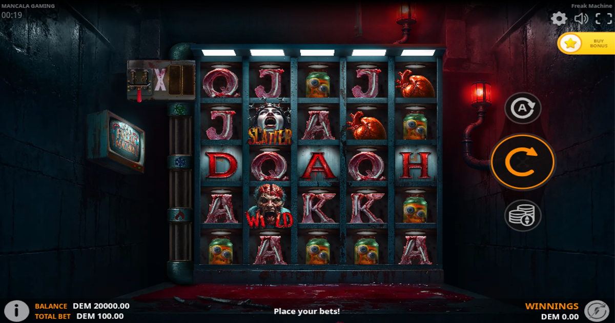 Freak Machine Slot Review, Bonuses & Free Play (95% RTP)