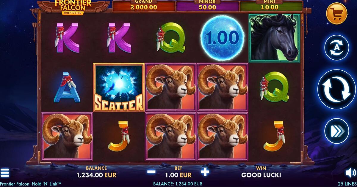 Frontier Falcon Hold n Link Slot Bewertung, Demo & Boni (96.16% RTP)