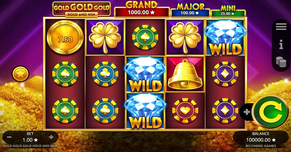 Gold Gold Gold Hold and Win Slot Review, Bonuses & Free Play (95.6% RTP)