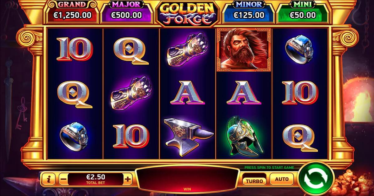 Golden Forge Slot Review, Bonuses & Free Play (96.48% RTP)