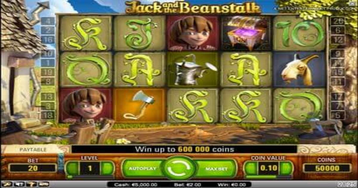 Jack and the Beanstalk Slot Bewertung, Demo & Boni (96.28% RTP)