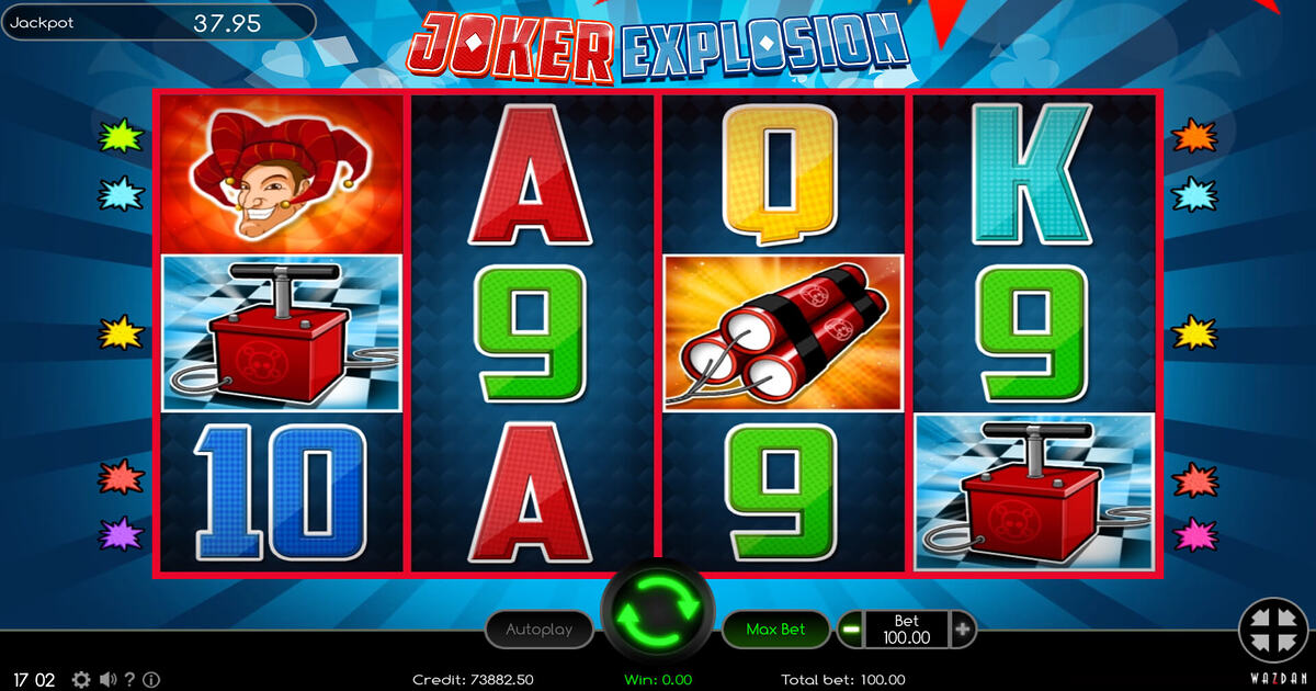 Joker Explosion Slot Bewertung, Demo & Boni (96.5% RTP)