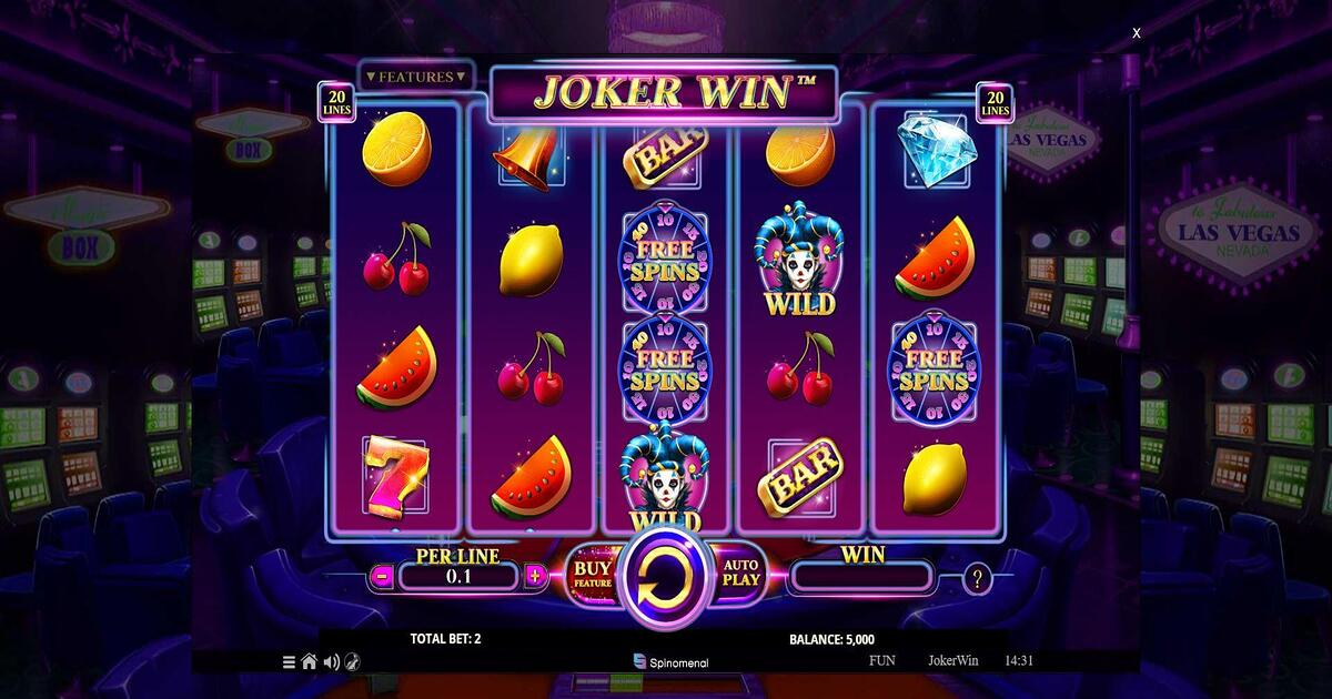 Joker Win Slot Review, Bonuses & Free Play (95.8% RTP)