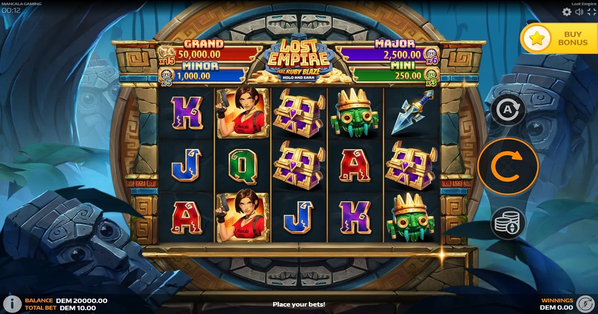 Lost Empire Featuring Ruby Blaze Slot Bewertung, Demo & Boni (95% RTP)