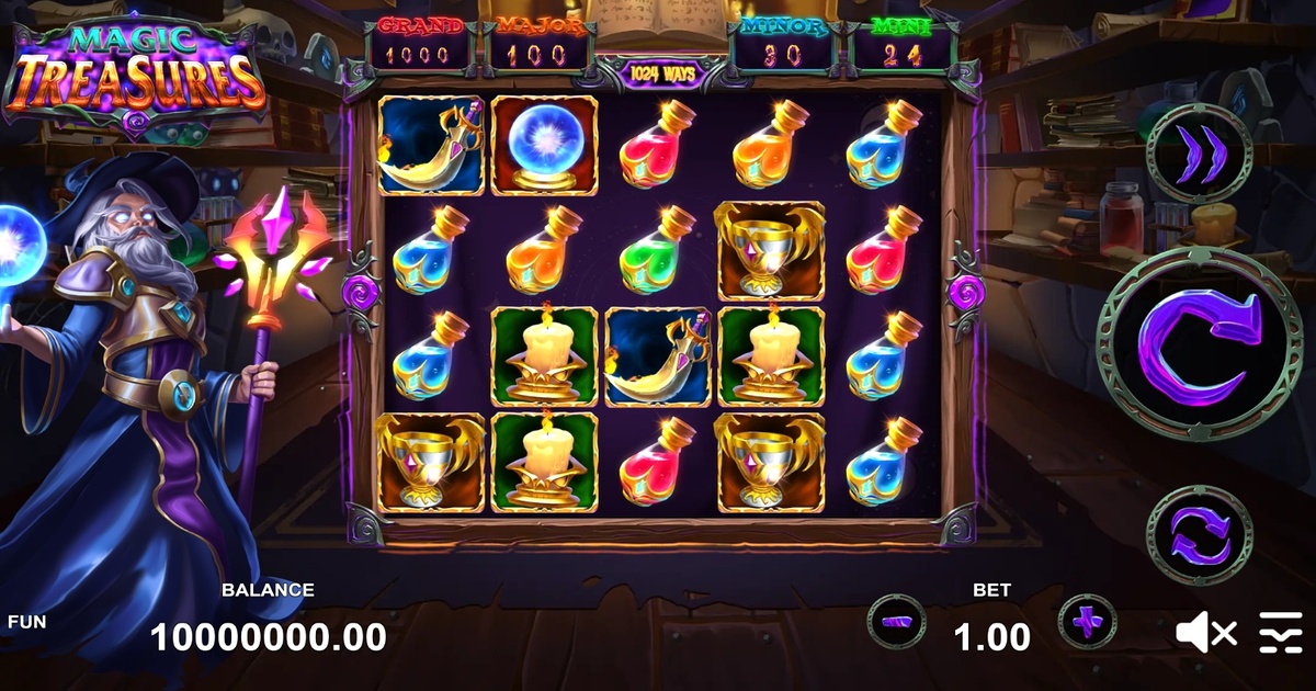 Magic Treasures Slot Review, Bonuses & Free Play (96.05% RTP)