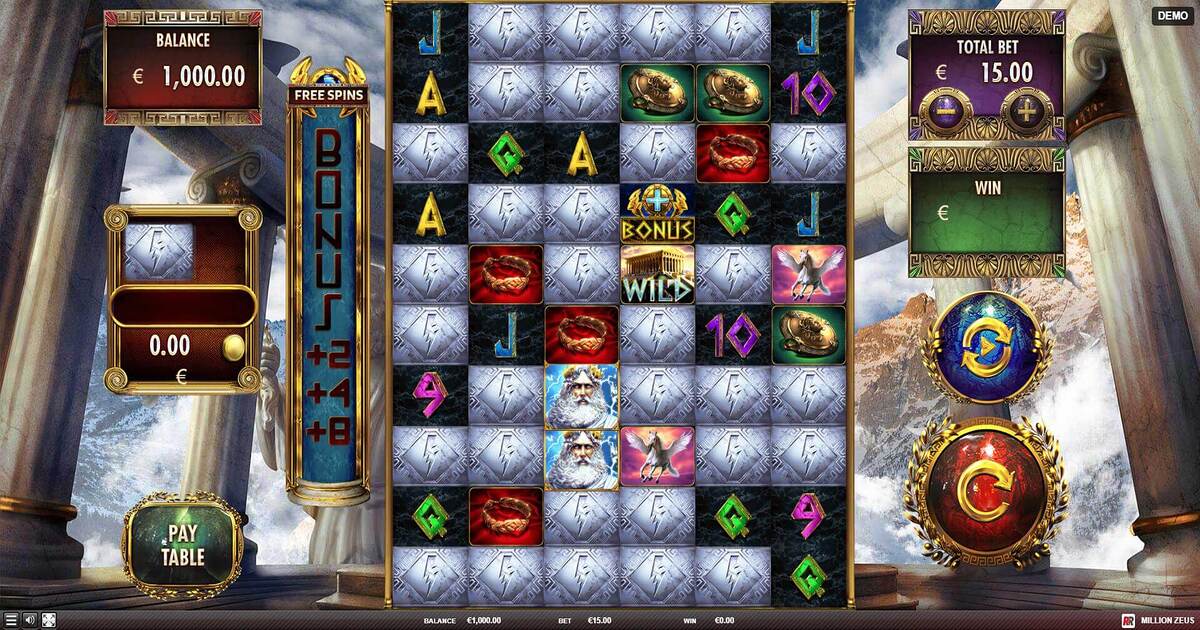 Million Zeus Slot Bewertung, Demo & Boni (96% RTP)