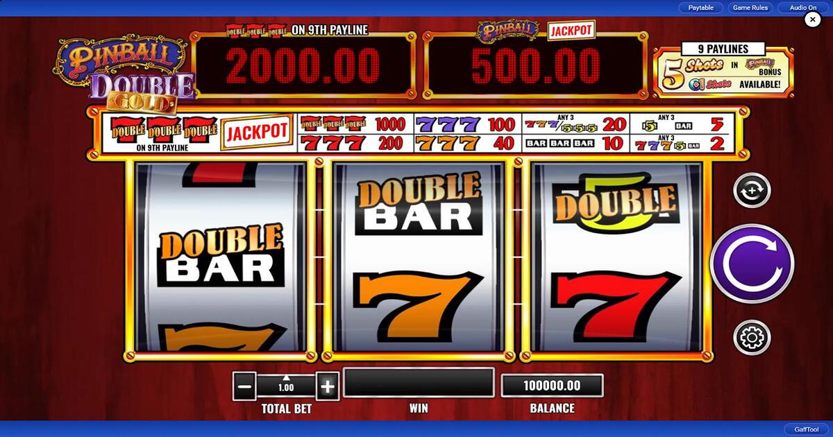 Pinball Double Gold Slot Review, Bonuses & Free Play (96.41% RTP)
