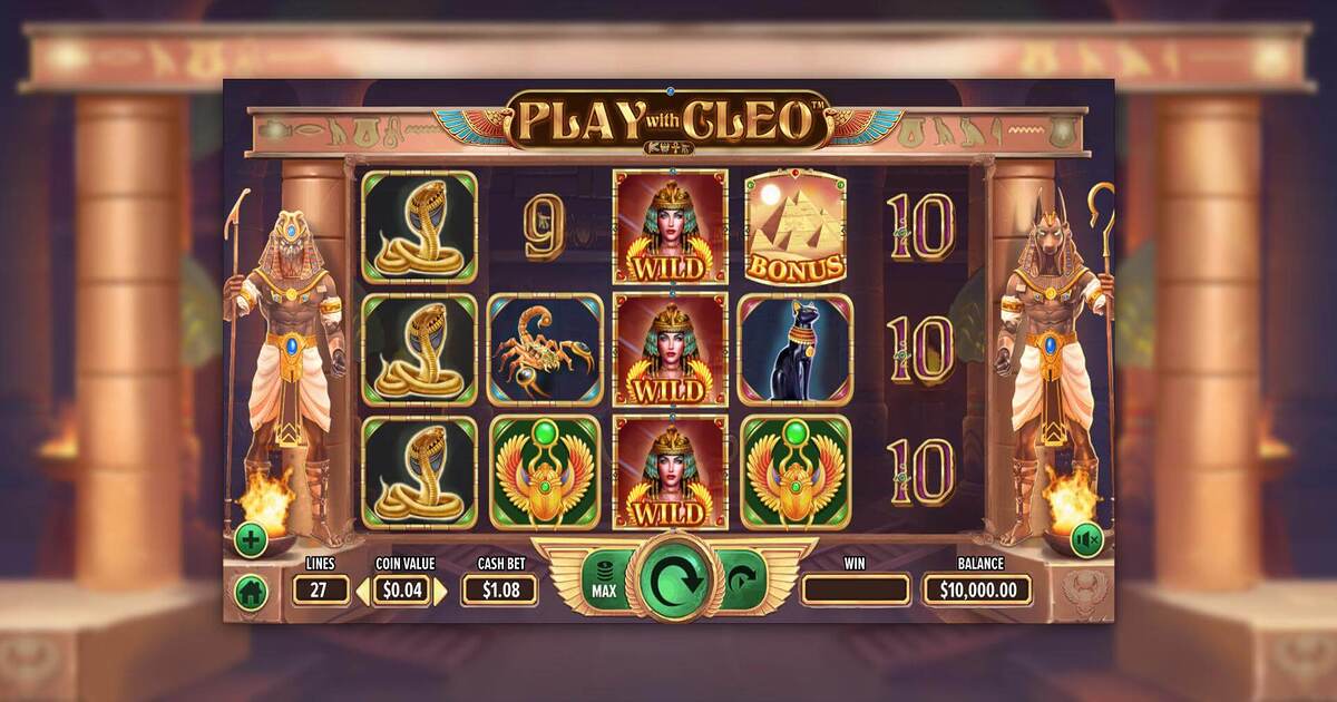 Play with Cleo Slot Review, Bonuses & Free Play (95.82% RTP)