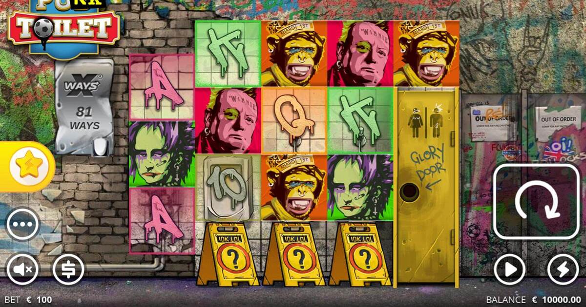 Avis, Bonus et Jeu Gratuit de la Machine à Sous Punk Toilet