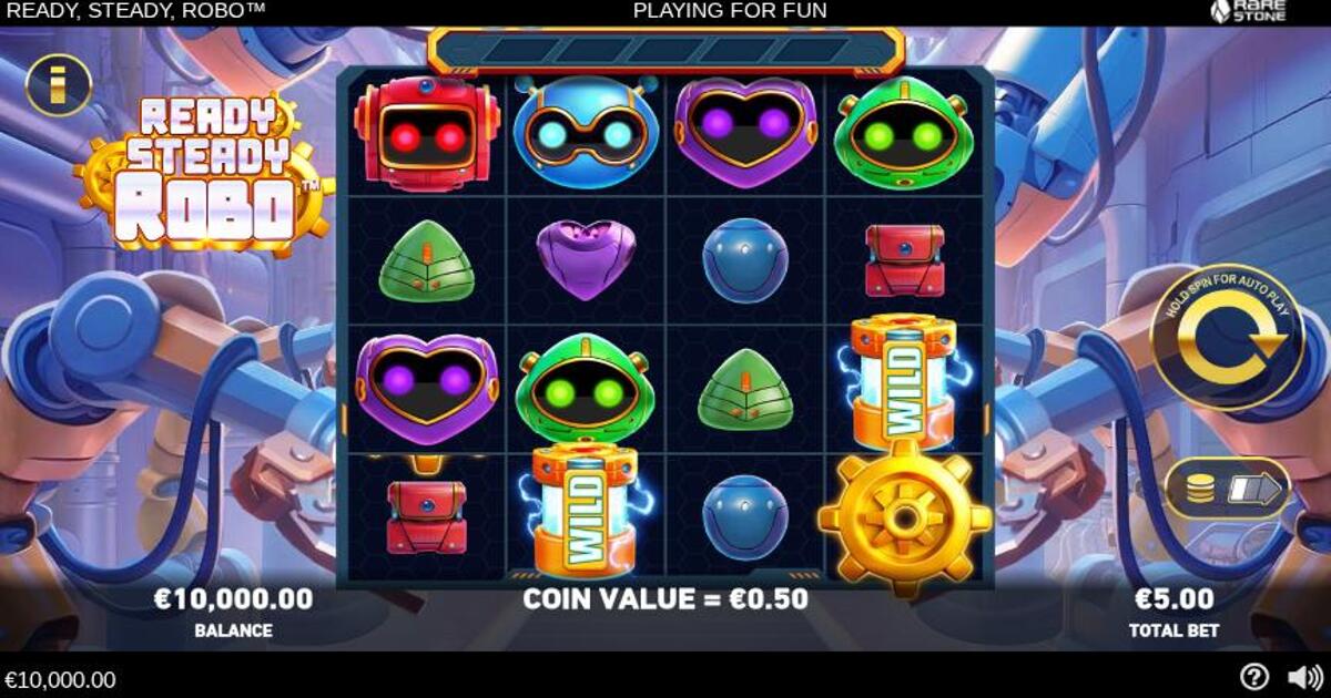 Ready Steady Robo Slot Review, Bonuses & Free Play (95.9% RTP)