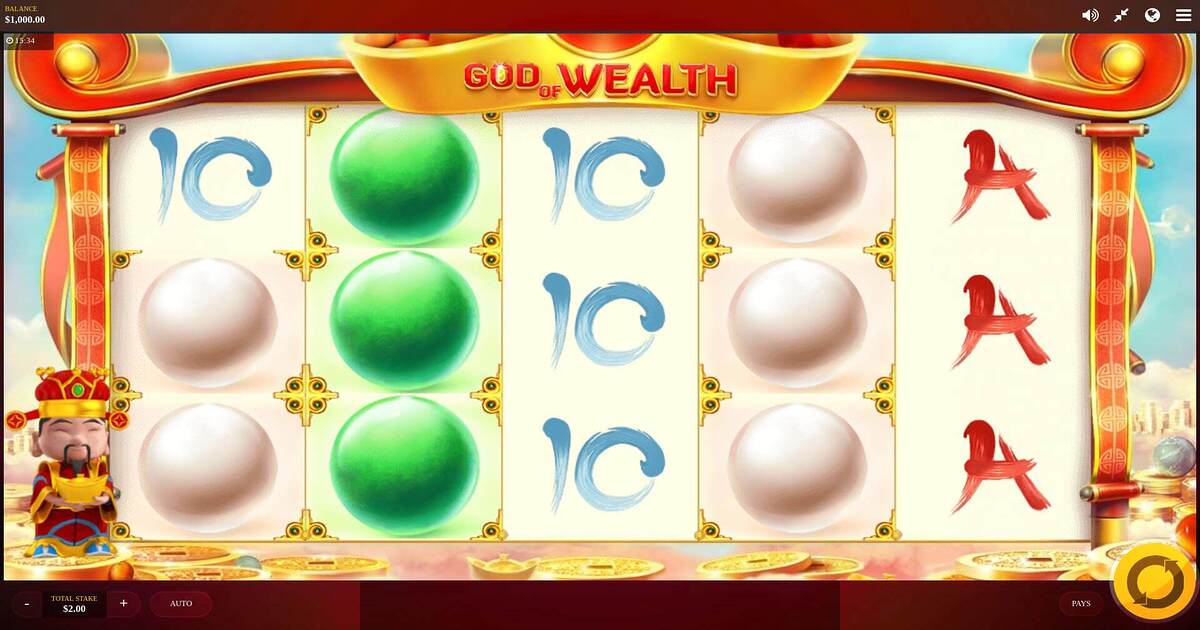 Red Tiger Gaming God of Wealth Slot Bewertung, Demo & Boni (96.21% RTP)