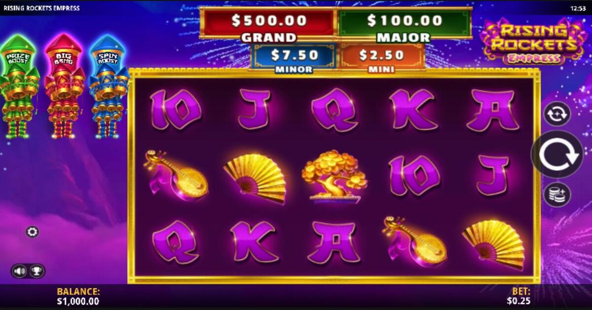 Rising Rockets Empress Slot Review, Bonuses & Free Play (96% RTP)