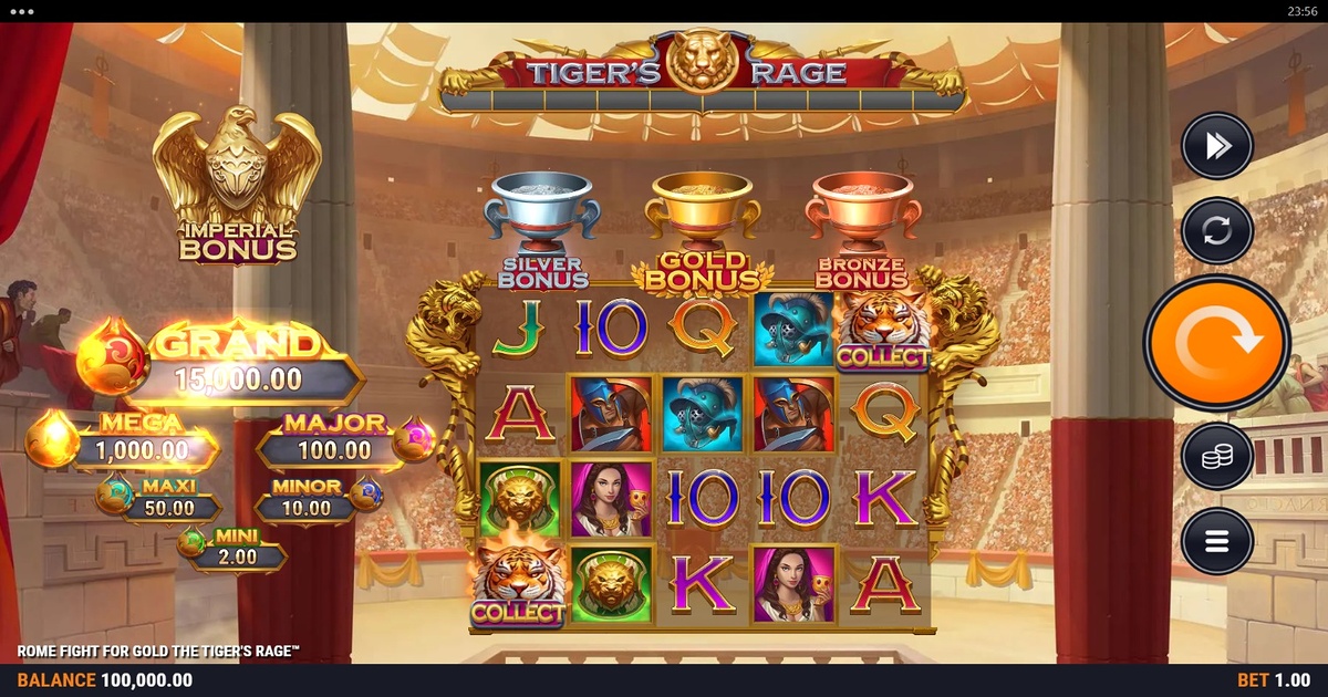 Rome Fight For Gold The Tigers Rage Slot Bewertung, Demo & Boni (96.37% ...