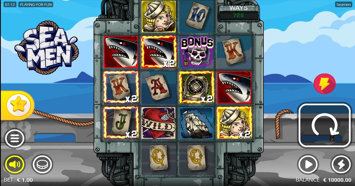 Seamen Slot Review, Bonuses & Free Play (96.07% RTP)