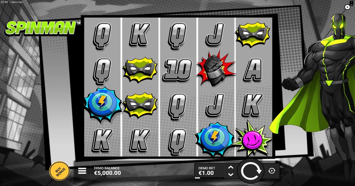 Spinman Slot Review, Bonuses & Free Play (96.3% RTP)