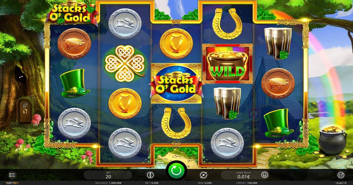 Stacks O Gold Slot Review, Bonuses & Free Play (96.17% RTP)