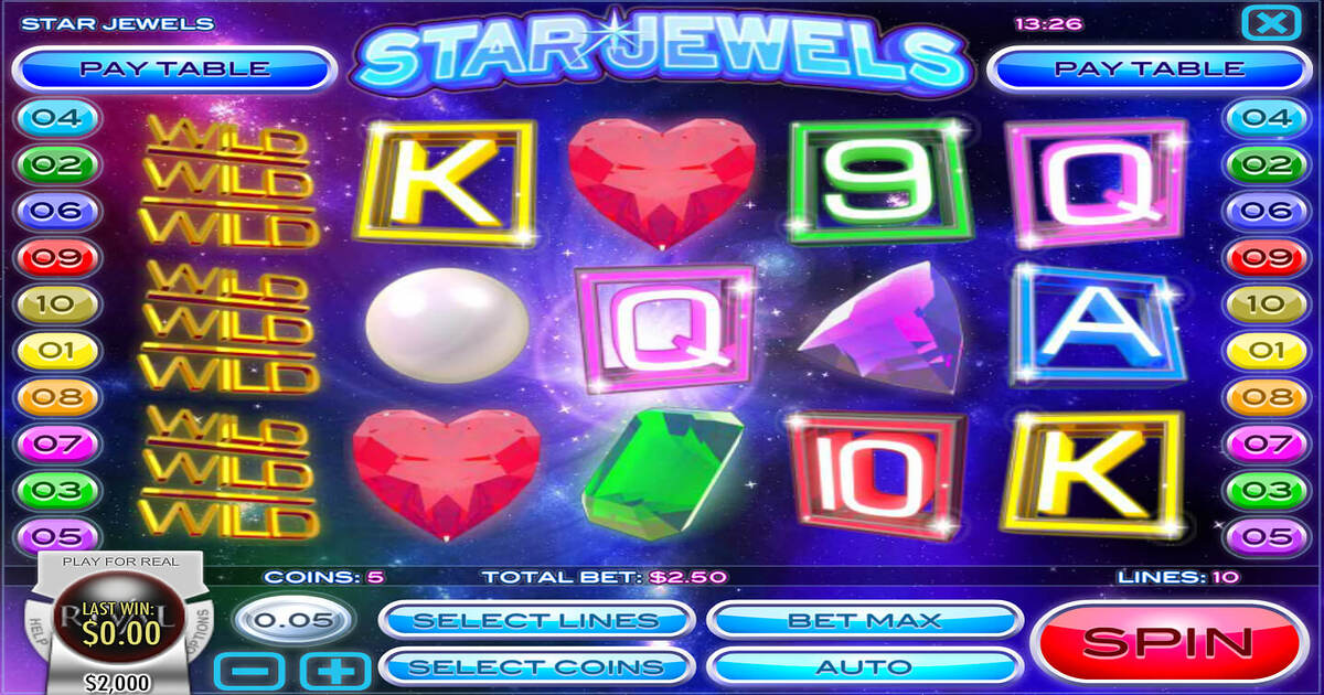 Star Jewels Slot Bewertung, Demo & Boni (95.31% RTP)