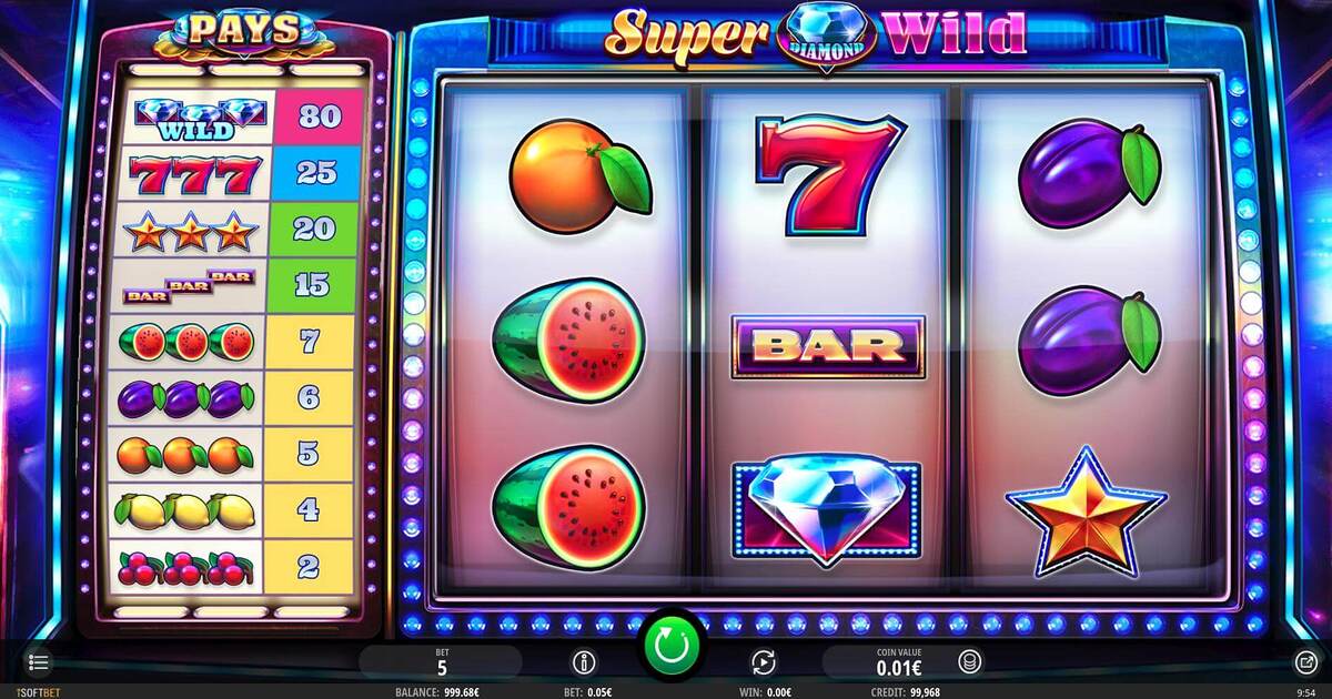 Super Diamond Wild Slot Bewertung, Demo & Boni (95.66% RTP)