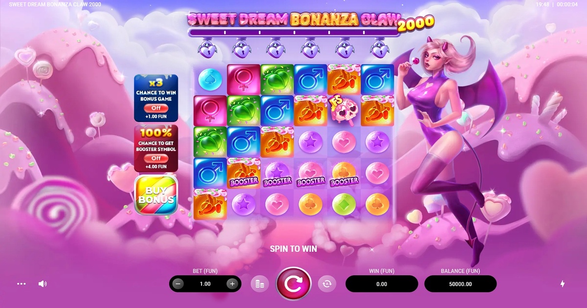 Sweet Dream Bonanza Claw 2000 Slot Review, Bonuses & Free Play (95% RTP)